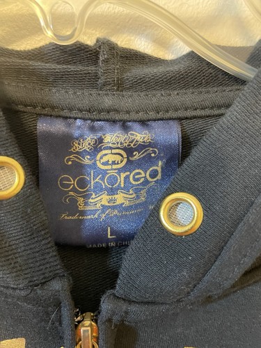 ECKO RED TWO-PIECE SWEATSUIT Black SIZE Large HOODIE JACKET AND PANTS ...