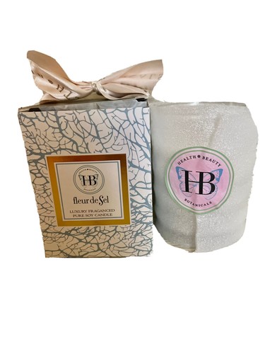 HB Health Beauty Botanicals Soy Candle Fleurde de Sel Luxury Fragrance ...