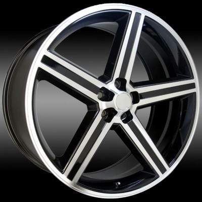 24 inch 24x10 EC REPLICA IROC Black Machined wheels rims 5x120 +10 | eBay