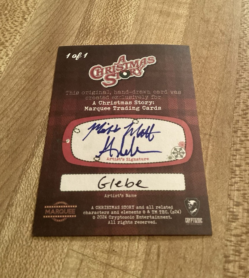 2024 CRYPTOZOIC A CHRISTMAS STORY 1/1 SKETCH CLEVELAND ST HOUSE GLEBE ...