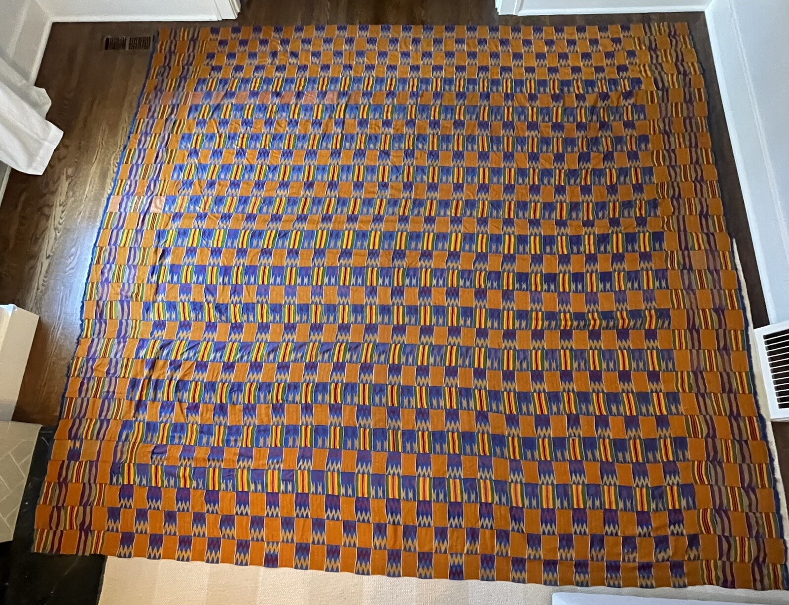 Vintage Ashanti Kente Cloth Handwoven Worn As a Toga Or Wall Decor 10 ...