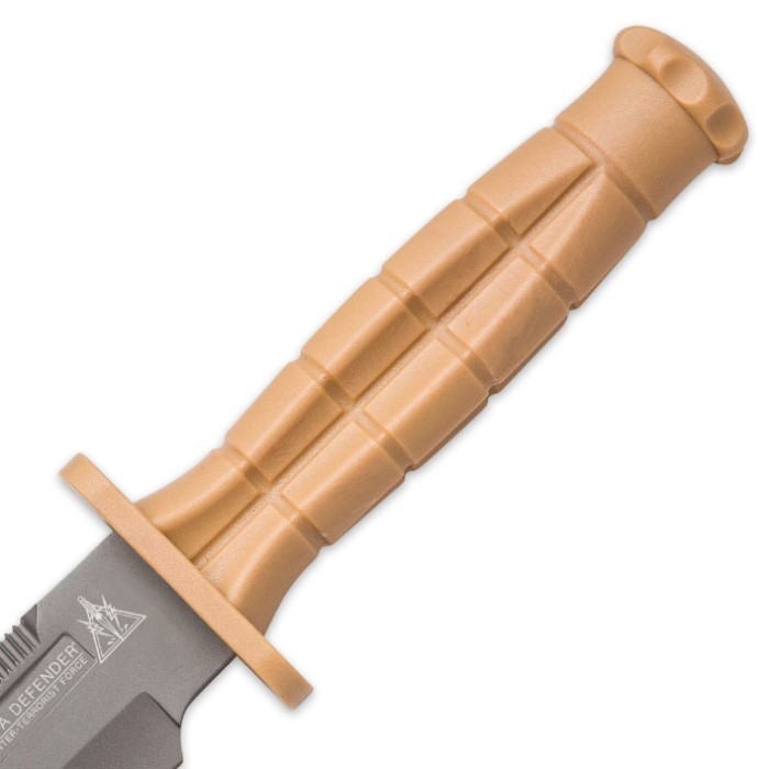 Delta Defender Khaki Fixed Blade Knife 7" BK3922 NEW | eBay