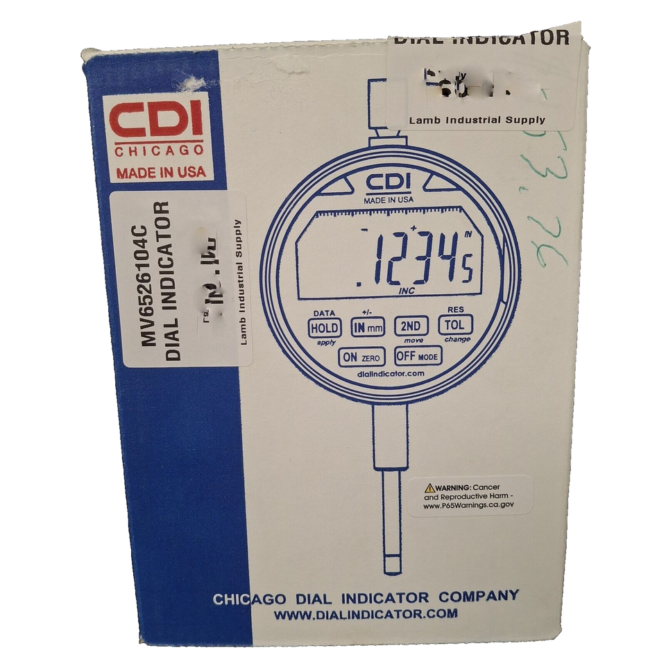 NEW IN BOX CDI Chicago Dial Indicator 0-100 26104CJ .001" | eBay