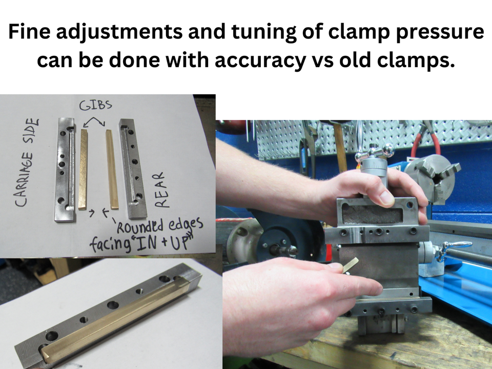 Mini Metal Lathe Heavy Duty STEEL + BRASS Insert GIB KIT! 7x10 7x12 ...