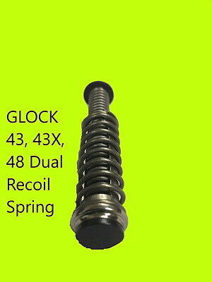 GLOCK 43, 43X, 48 Dual Recoil Spring Better Than Factory OEM G43 G43X ...