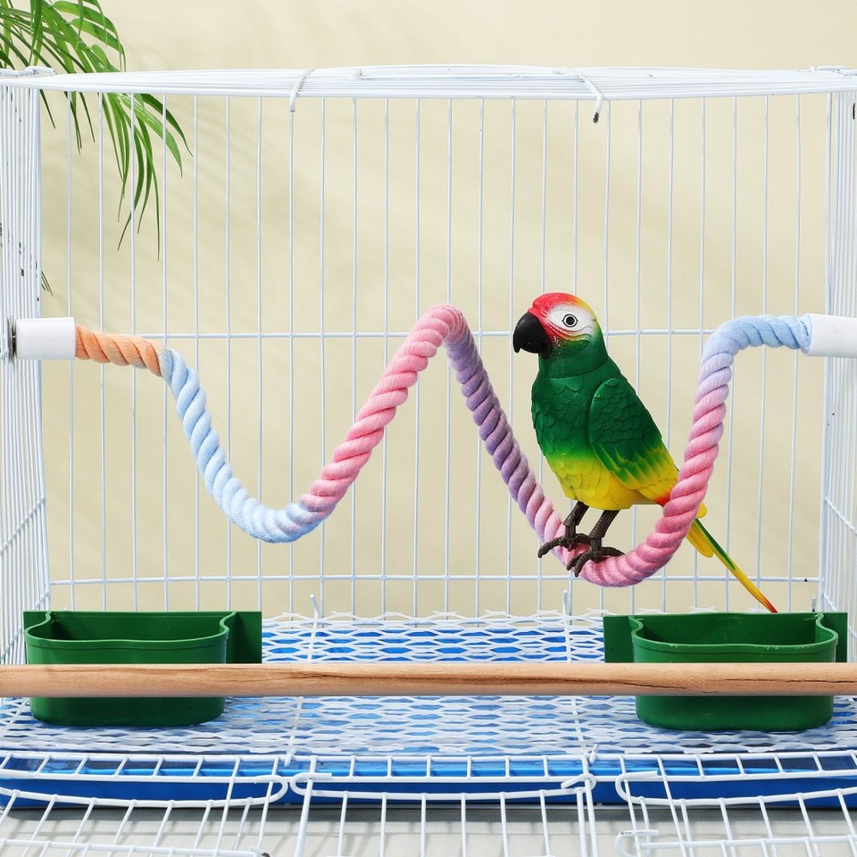 3 Pcs Cage Climbing Ropes Swing Ladder Bird Perches for Cockatiels ...