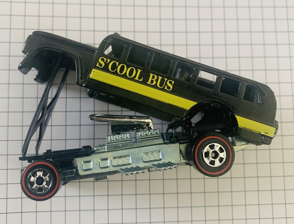 Hot Wheels Toy Zone Tom Daniels Black S’COOL Bus Loose Ex Condition | eBay
