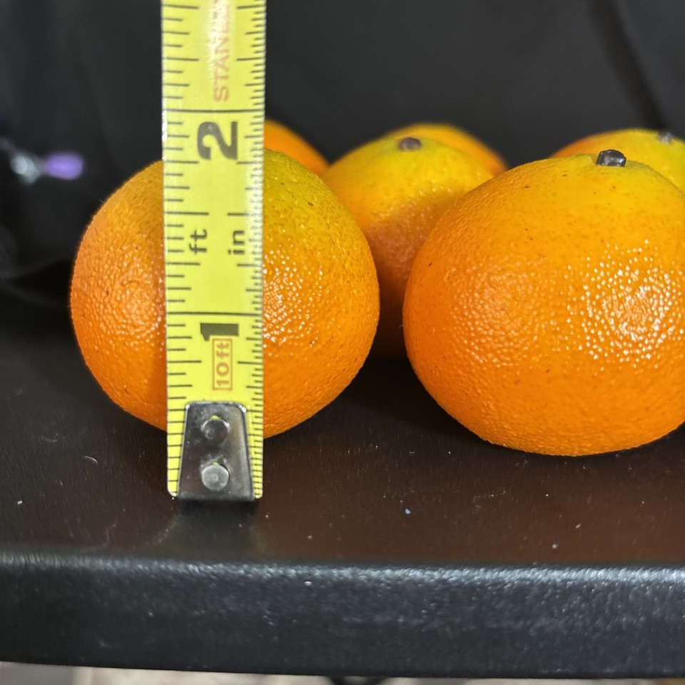 Realistic Artificial 10 Oranges Tangerines Citrus Fake Fruit Staging ...