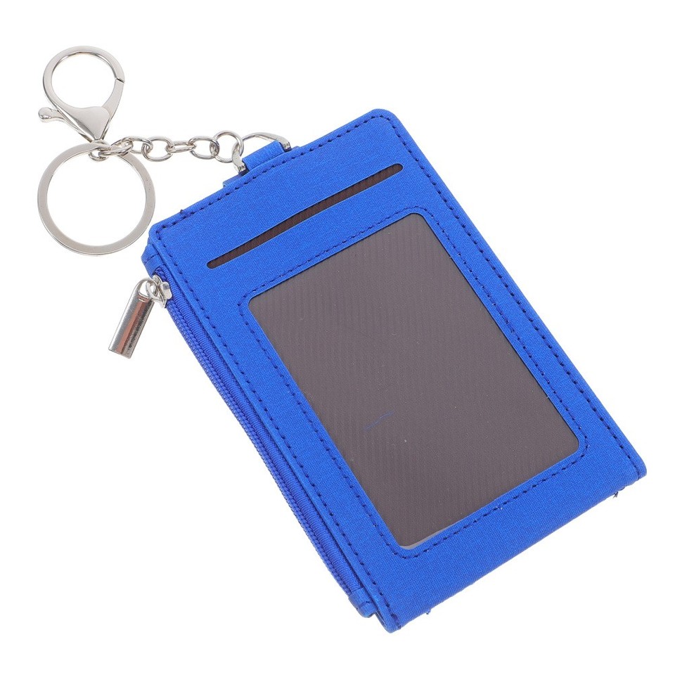 Card Holder with Key Ring Work Cards Protector Bus Pass Holders for Men ...