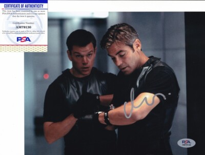 Matt Damon Oceans 11 Jason Bourne Signed Autograph 8x10 Photo PSA/DNA ...