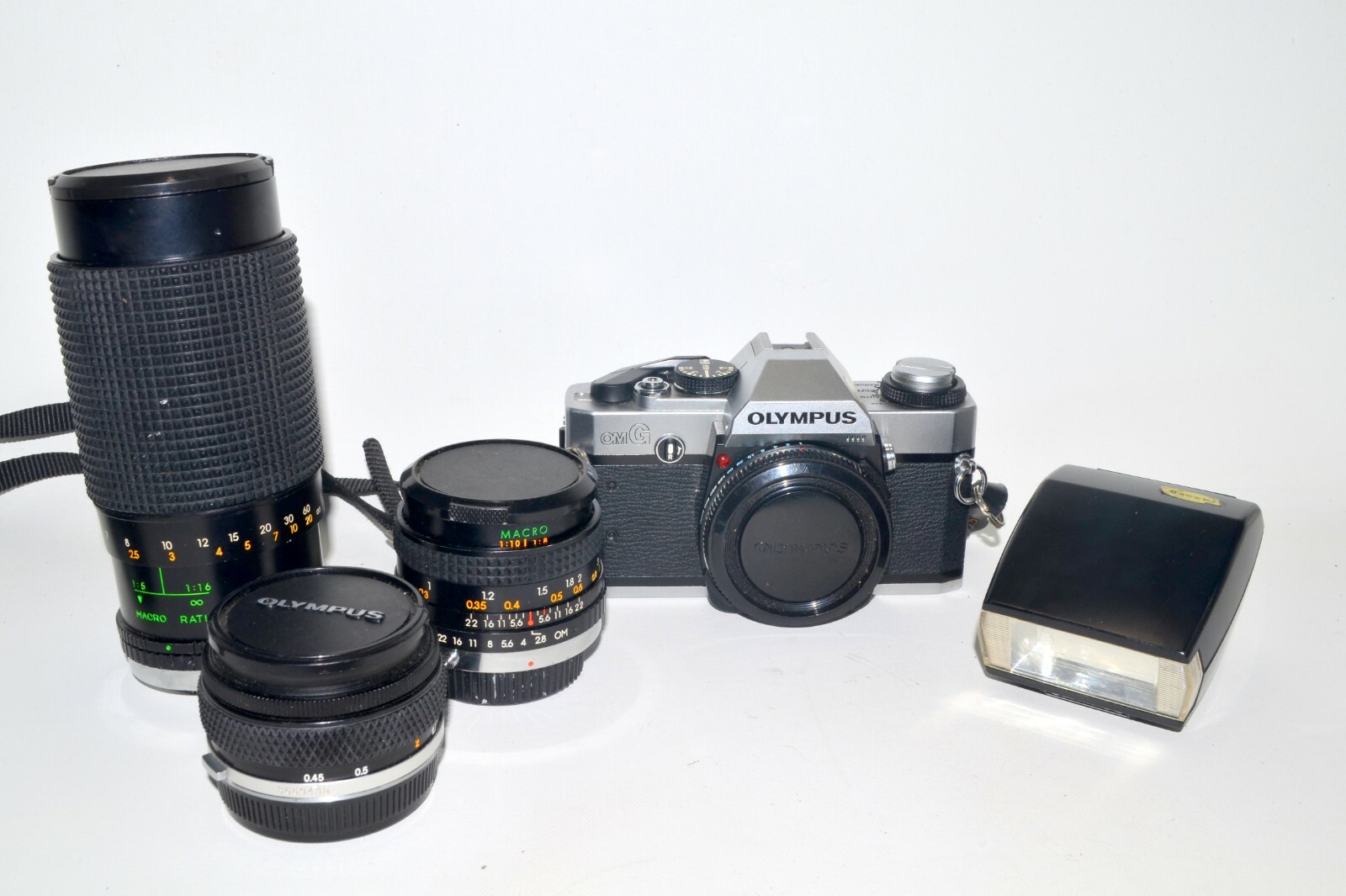 Olympus OMG Camera with F. Zuiko 50mm Lens Lot Not tested with film | eBay