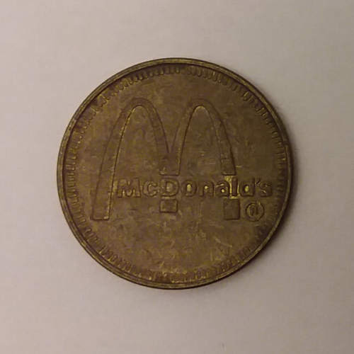Palace Park McDonald's Arcade Irvine, CA Game Token 22mm | eBay