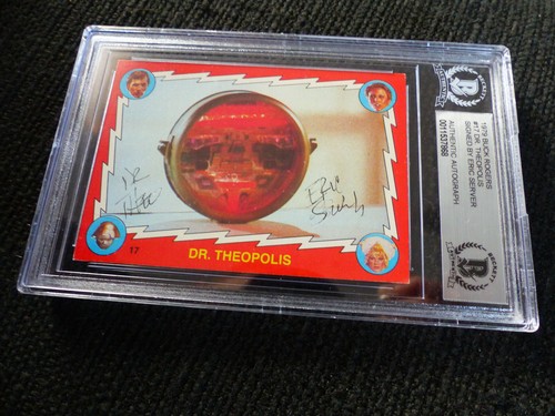 ERIC SERVER signed Autograph BUCK ROGERS 1979 Trading Card BECKETT BAS ...