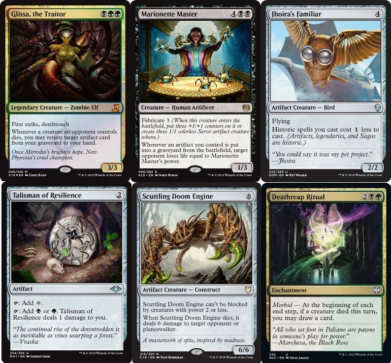 Custom Commander Deck Glissa - Mindslaver & Artifacts - EDH Magic 100 ...