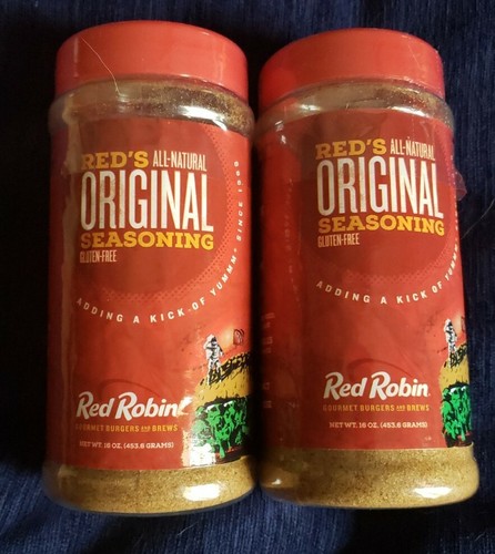 2 - Red Robin All-Natural Original Seasoning 16oz For Gourmet Burgers ...