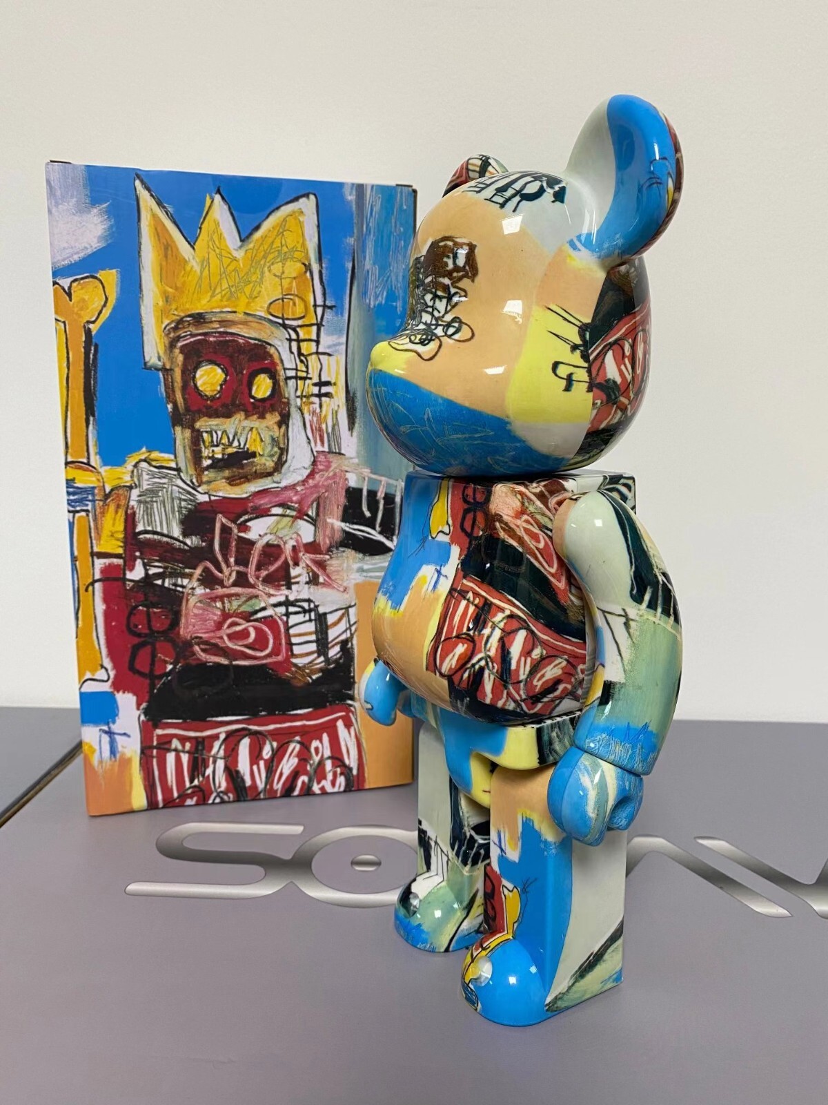 Bearbrick 400% Jean-Michel Basquiat BE@RBRICK Robot Sixth Generation ...