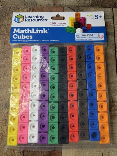 100 Colors Multilink Linking Counting Cube Snap Blocks Math Building ...