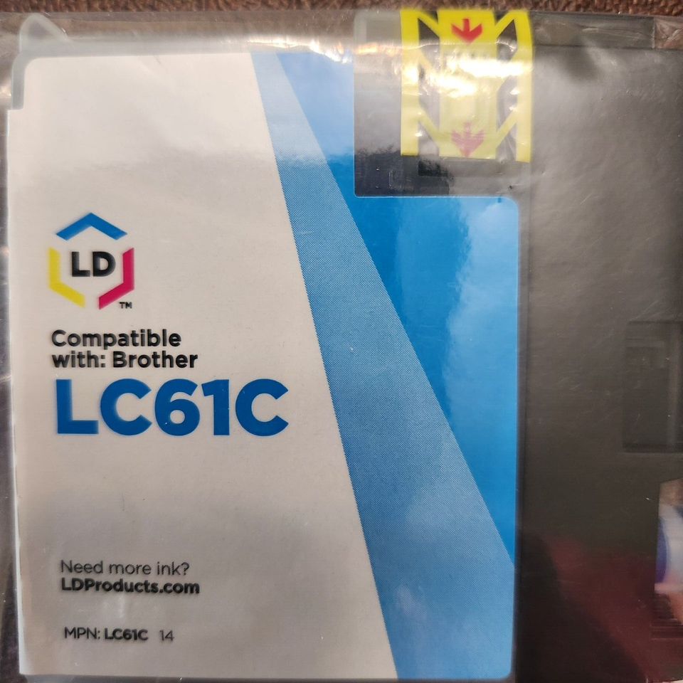 LD Compatible LC61C Brother LC61 Cyan Ink Cartridge DCP-165c DCP-585CW ...