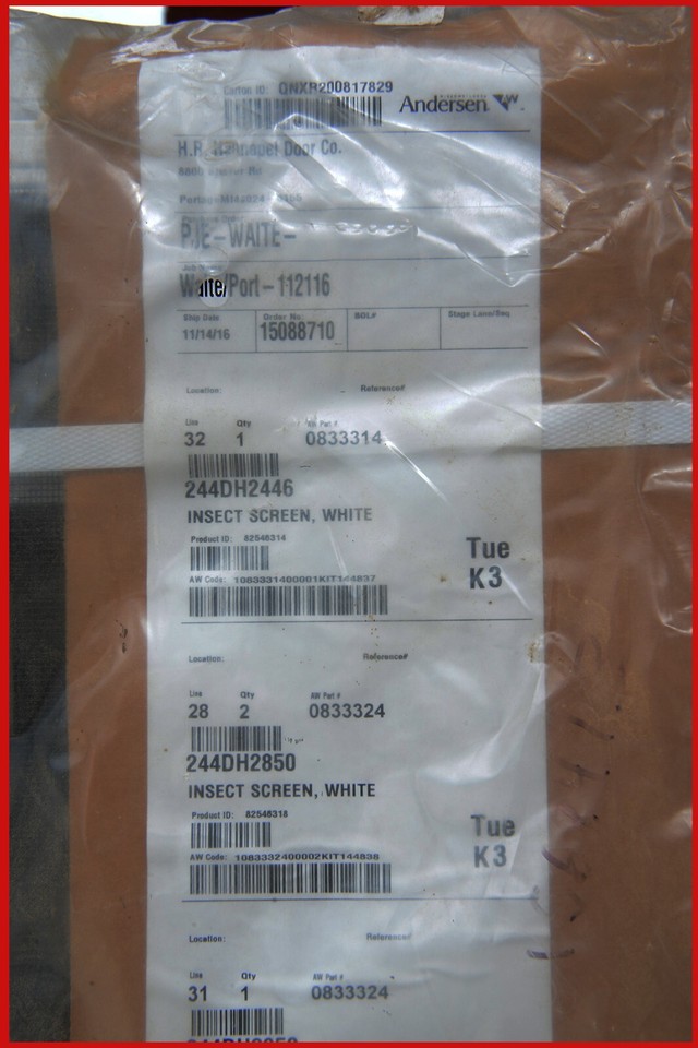New Anderson WINDOW Screens, PLEASE SEE LABELS | eBay