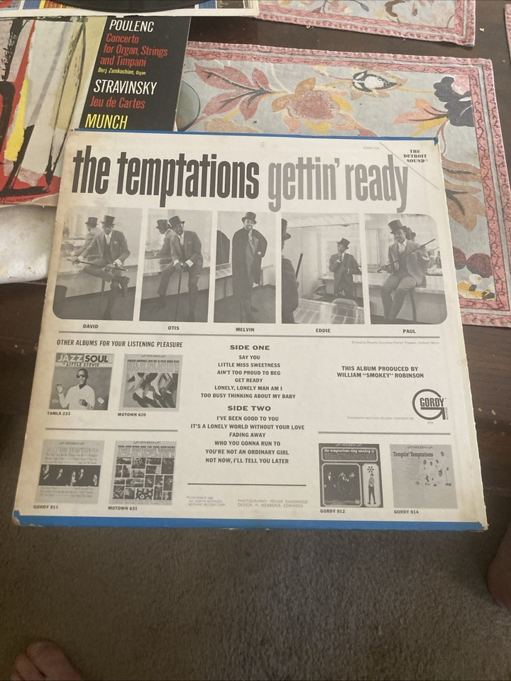 The Temptations: Gettin’ Ready, Gordy GLPS-918, 1966 Issue, VG | eBay