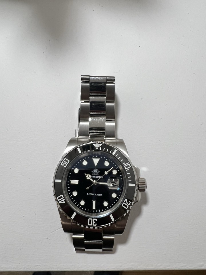 Addiesdive Men's Quartz Watch Stainless Steel, Submariner Style | eBay UK