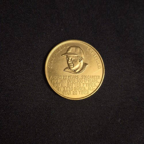 Stan Musial 1966 St Louis Cardinals Busch Stadium Immortals Coin Token ...