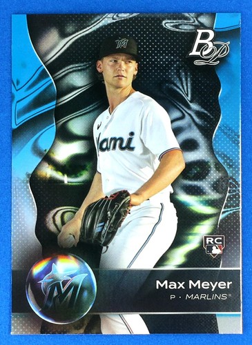 2023 Bowman Platinum Max Meyer #14 BASEBALL CARD Rookie Miami Marlins ...