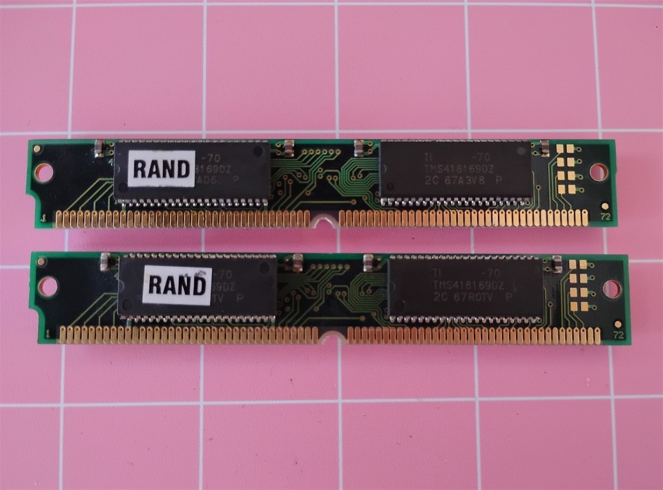 16MB 2x8MB 72pin Simm EDO 70ns TEXAS INSTRUMENTS TI RAND Desktop Ram ...