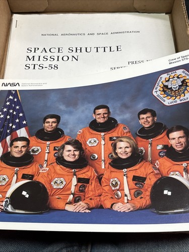 NASA STS-58 Press Kit And Crew Photo Spacelab Life Sciences2 1993 ...