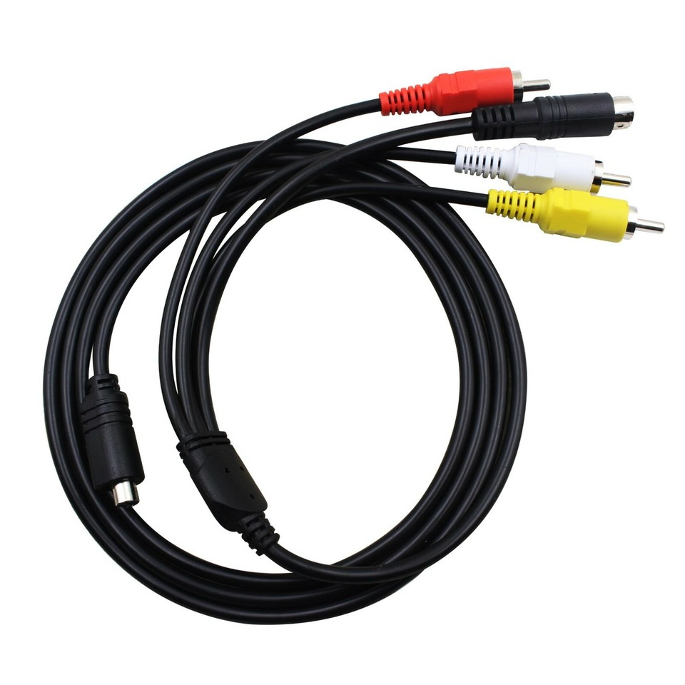 AV A/V TV Video Audio Cable Cord Wire For Sony Handycam DCR-SX45/v/e/l ...