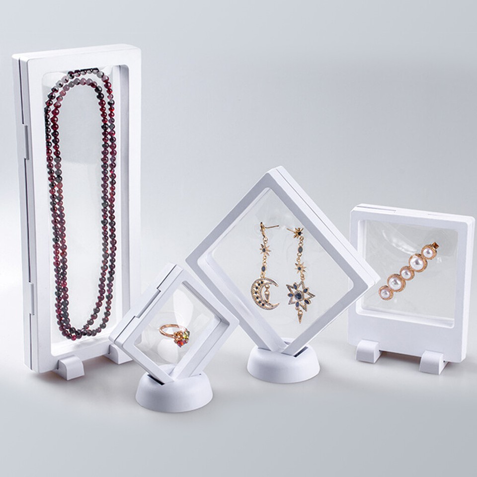 Box Clear Stand Suspension 3D Case Display Medallion Frame Floating 1/5 ...