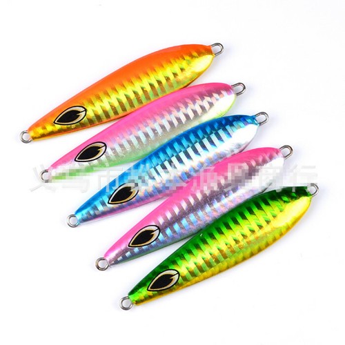 5x Micro Jig Metal Knife Jig Tuna Snapper King Fish Lure Slow Jigging ...