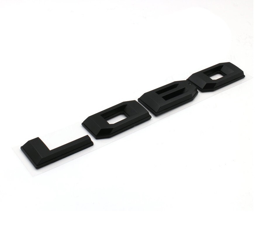 3x LOBO XLT Emblems Fender Badge Logo FL3Z-16720-L Matte Black | eBay