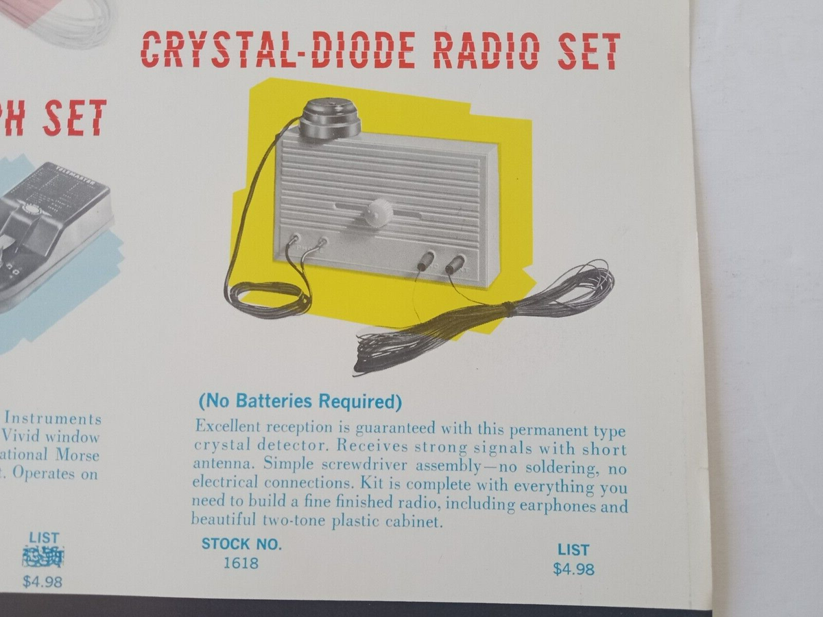 Crystal Diode Radio Kit John Adams Crystal Radio Kit Diode