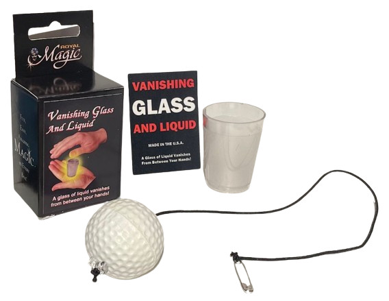 ROYAL VANISHING SHOT GLASS & LIQUID Magic Trick Vanish Hand Ball Pull ...