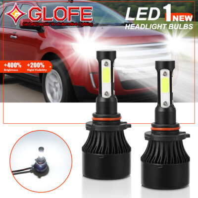 LED Headlight Bulb High Bright 6000K 2PC For 2011 2012 2013 2014 Ford ...