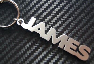 JAMES Keyring Keychain Key Fob Stainless Steel Name Gift | eBay Australia