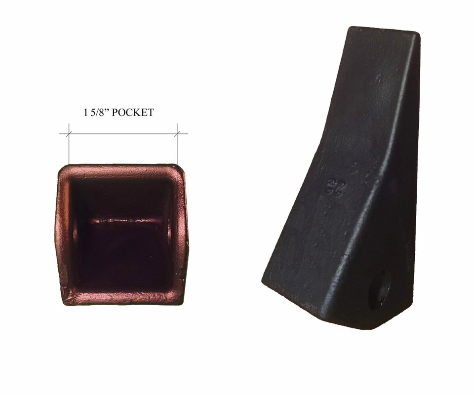 Skid Steer Flushmount Bucket Shanks, Teeth & Flexpins. 2300FL, 230 ...