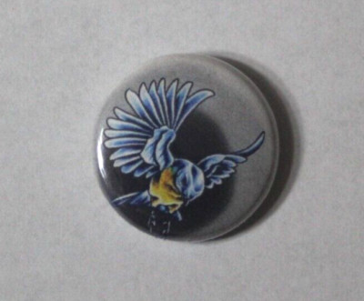 Blue Bird Bluebird Small Mini Button Pin Lapel Hat Bag Pinback | eBay