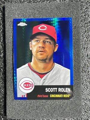 2022 Topps Chrome Platinum Anniversary Blue Prism #224 Scott Rolen Reds ...