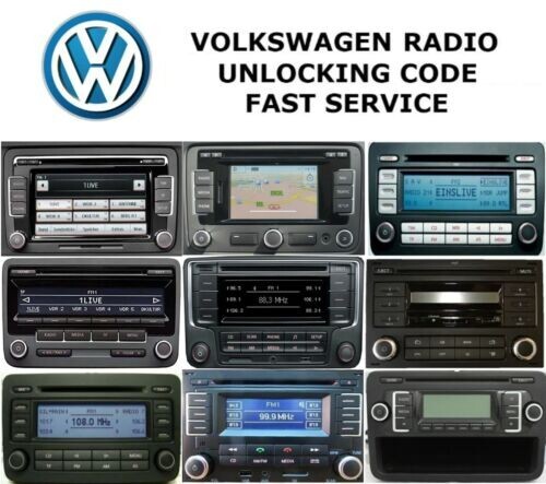 VW, SKODA, AUDI VOLKSWAGEN RADIO CODE - UNLOCK ALL 100% GUARANTEE | eBay