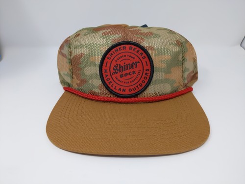 Shiner Bock Beer Snapback All Mesh Cap Hat Magellan Outdoors Rope NWT ...