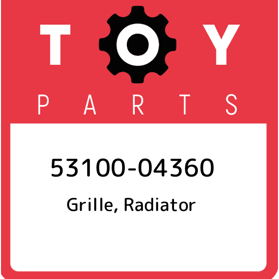 53100-04360 Toyota Grille Radiator 5310004360 Genuine OEM Part for sale ...