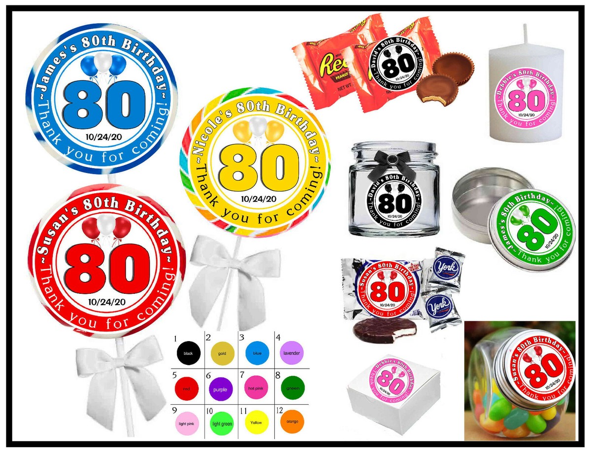 Birthday Favor Stickers