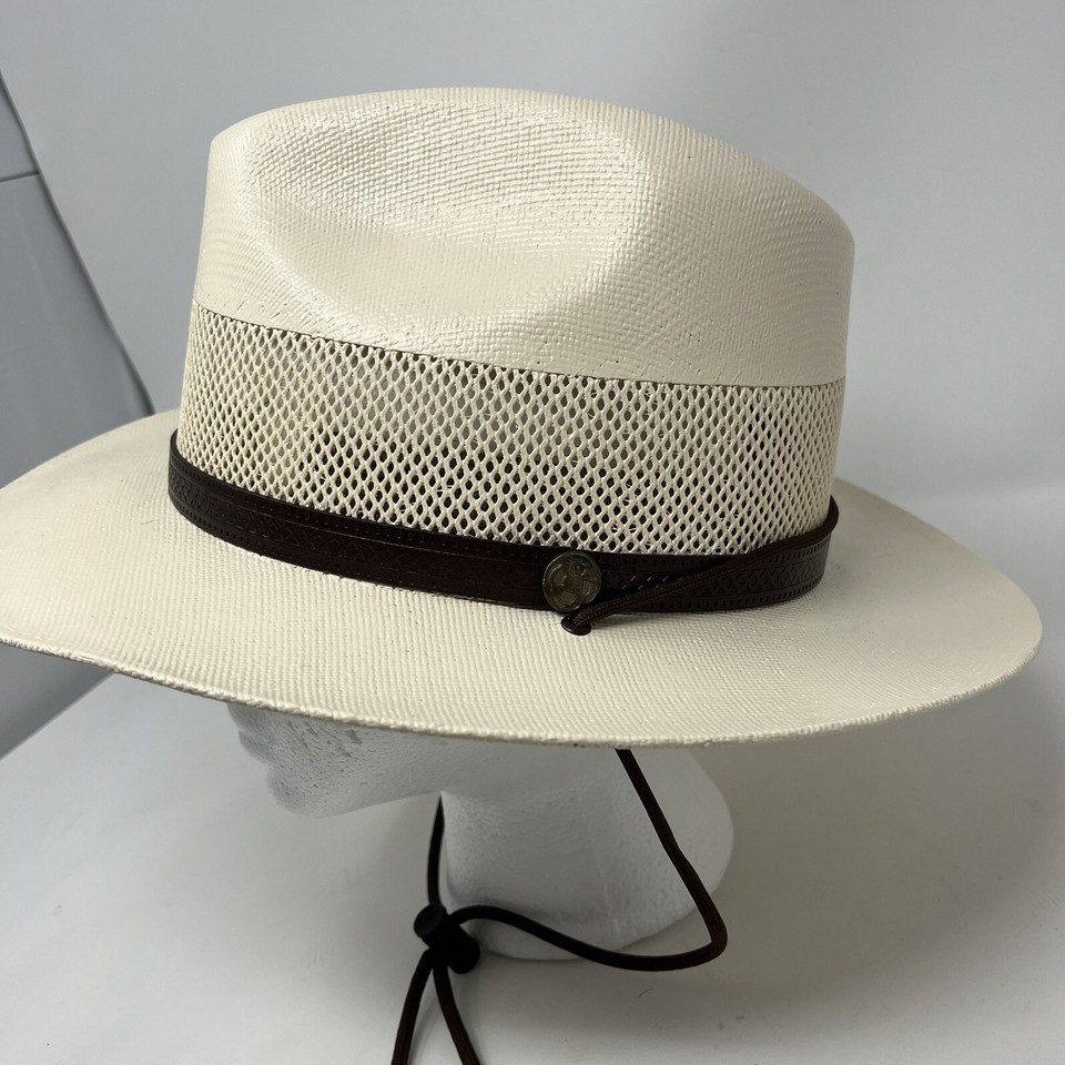 Freedom Hats American Hat Makers Milan Cream Straw Hat Brown Adult ...