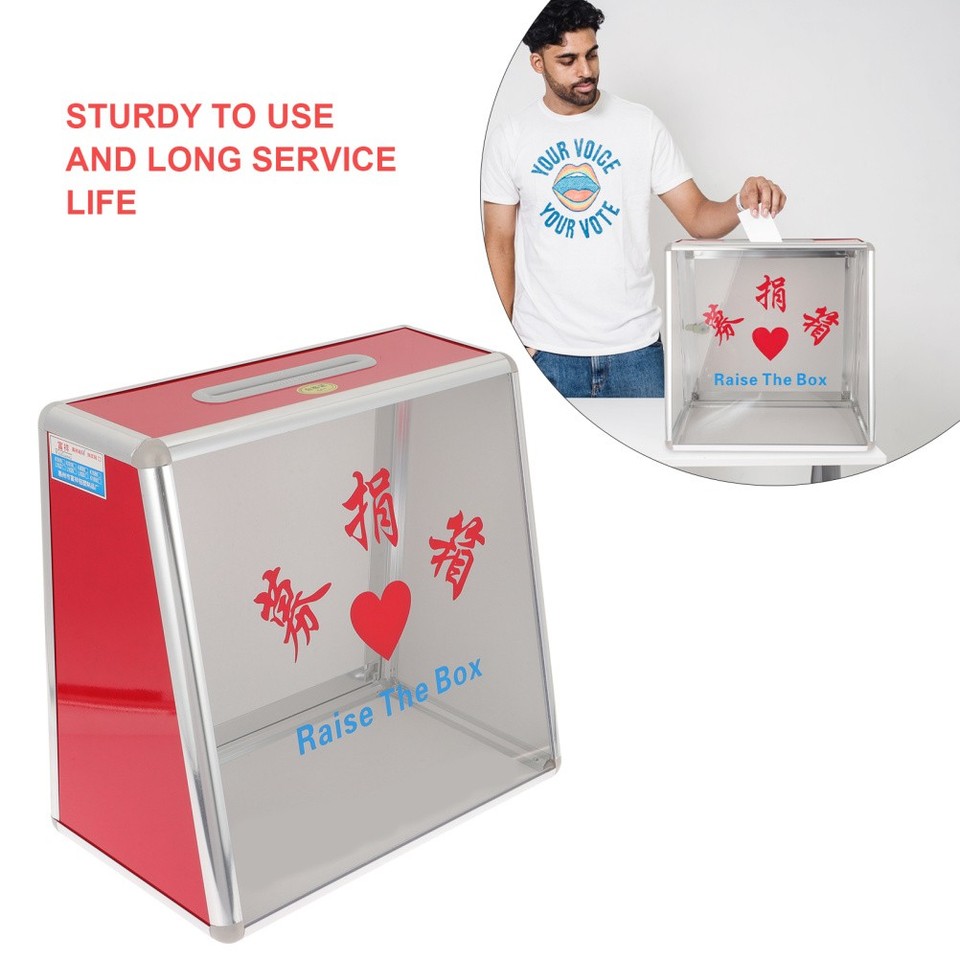 Donation Box Ballot Box Container donation box ballot box raffle box ...