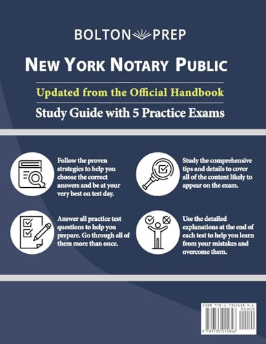 New York Notary Public Study Guide with 5 Practice Exams: 200 Practice ...