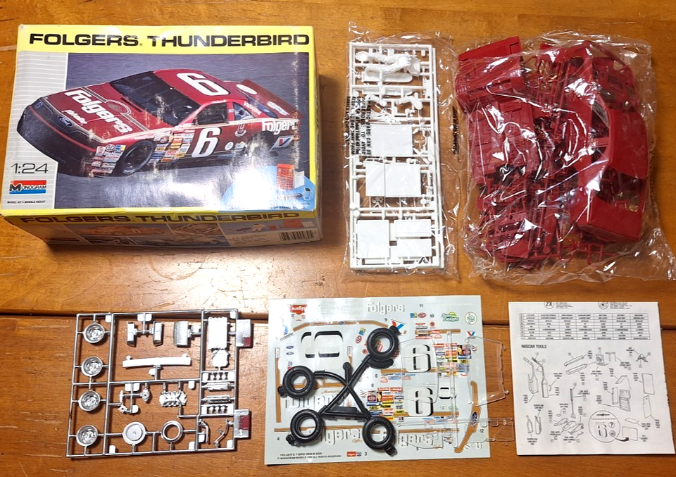 Lot of 6 NASCAR Model Car Kits – Dale Earnhardt, Richard Petty, Bobby ...