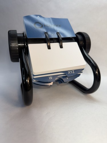 ROLODEX Open Rotary Card File - BLACK - Good Pre-Owned Condition | eBay