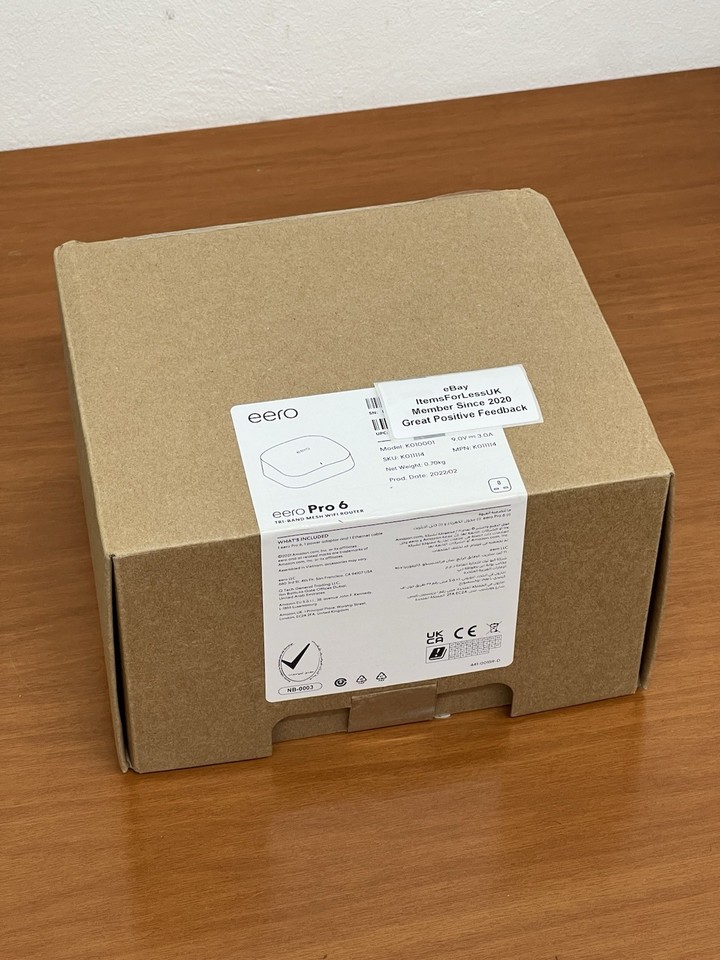 NEW SEALED Amazon Eero Pro 6 Mesh Tri-Band Wi-Fi Router - Model K010001 ...